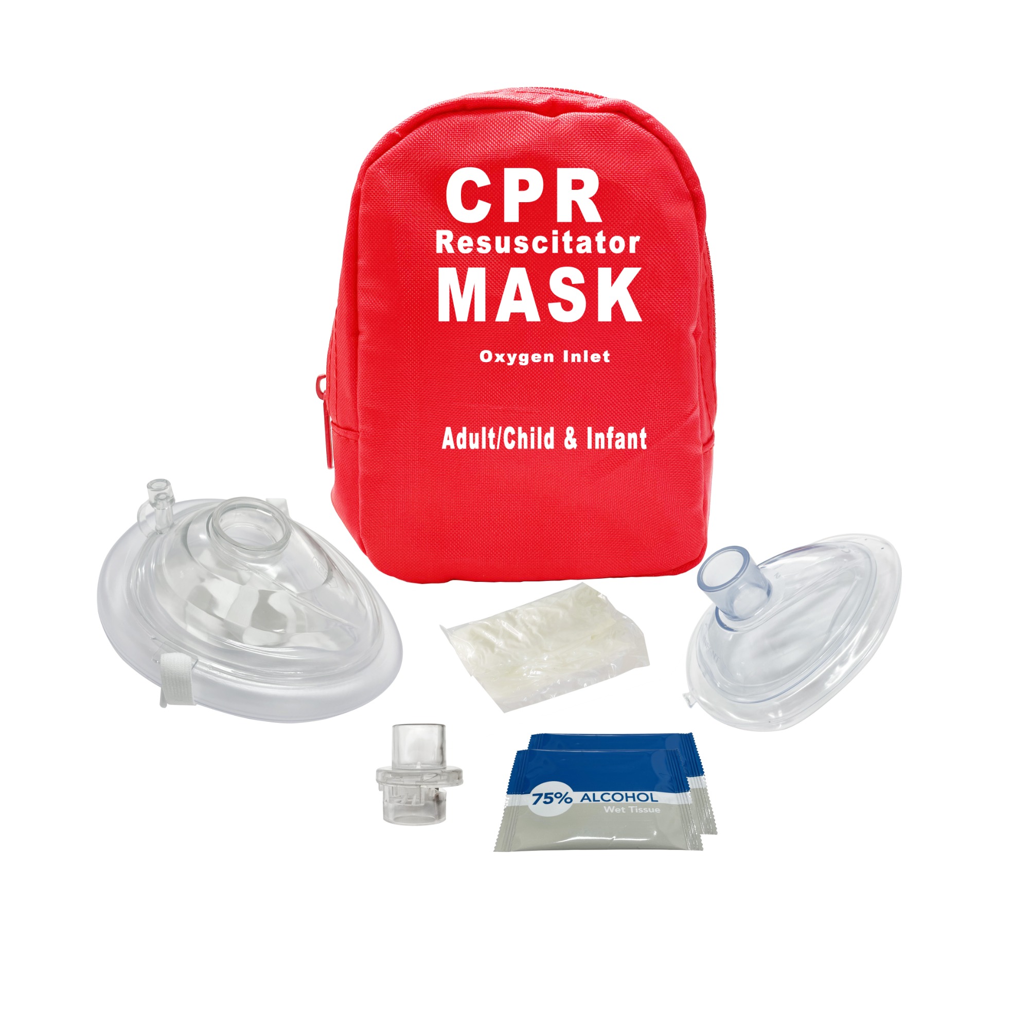 1set Adult & Infant CPR Mask Combo First Aid Kit with 2 Valves with ...